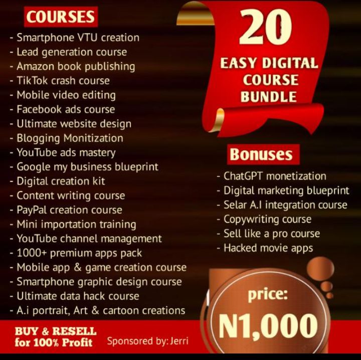 Buy 20+ IN 1 EASY DIGITAL COURSES by Ataurrahman Najeeb Ahmad on Selar