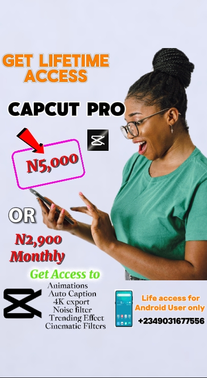 Buy CAPCUT PRO (Lifetime Access) by Nelson Omesiete on Selar