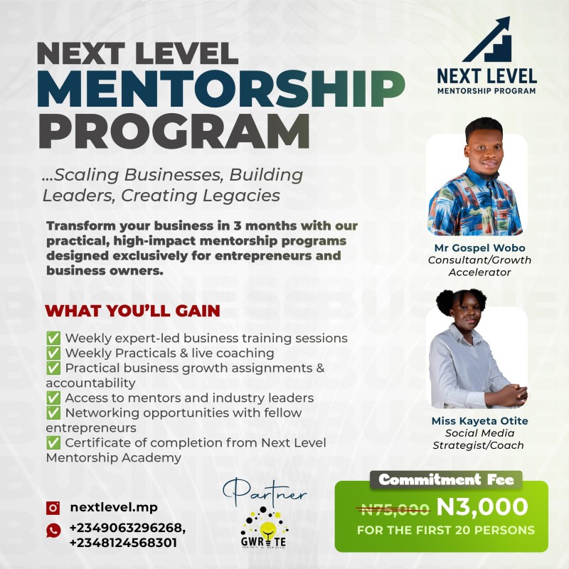 Get Next Level Business Mentorship Program - Foundation Builder (Basic ...