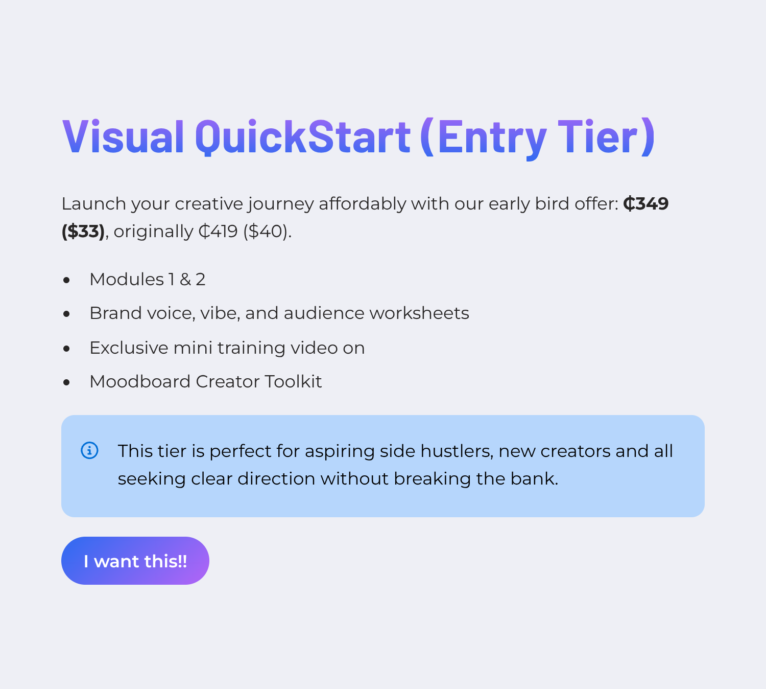 Buy Visual QuickStart (Entry Tier) by Nhyira Arthur on Selar