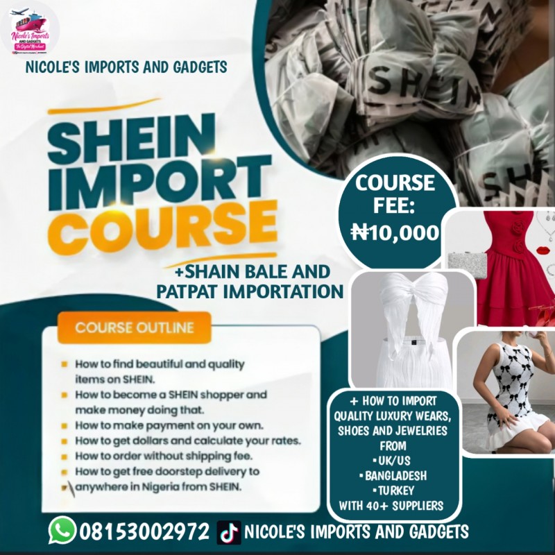 Buy SHEIN IMPORTATION COURSE+ SHEIN BALE, UK AND US IMPORTATION by ...
