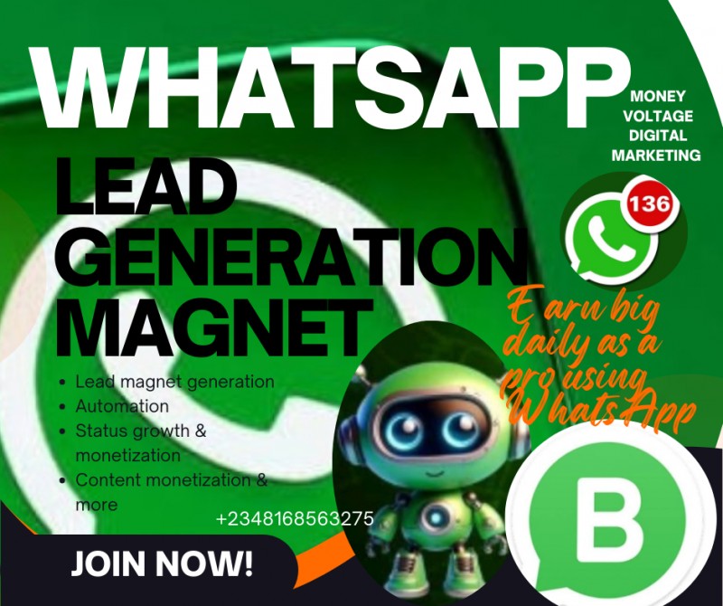 Buy WhatsApp Lead Generation Magnet (Boost Earnings with WhatsApp Lead and Automation: "The lead ...