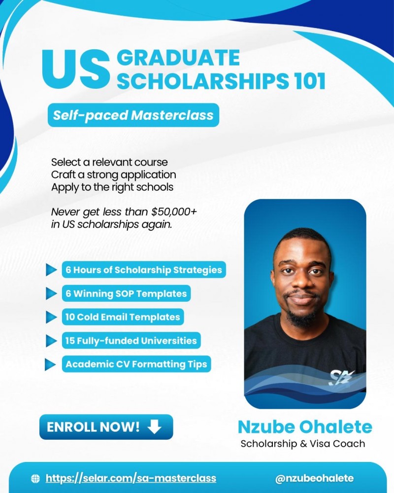 Buy Scholarship Accelerator Masterclass by Nzube Ohalete on Selar