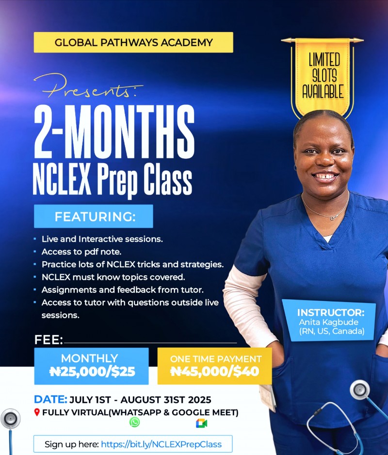 Get NCLEX Prep Class by Oghenetega Kagbude on Selar