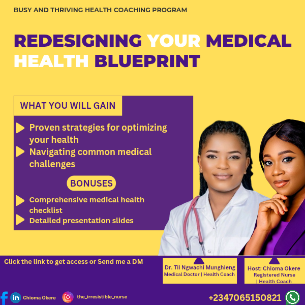 Buy REDESIGNING YOUR MEDICAL HEALTH BLUEPRINT by Okere Chioma on Selar