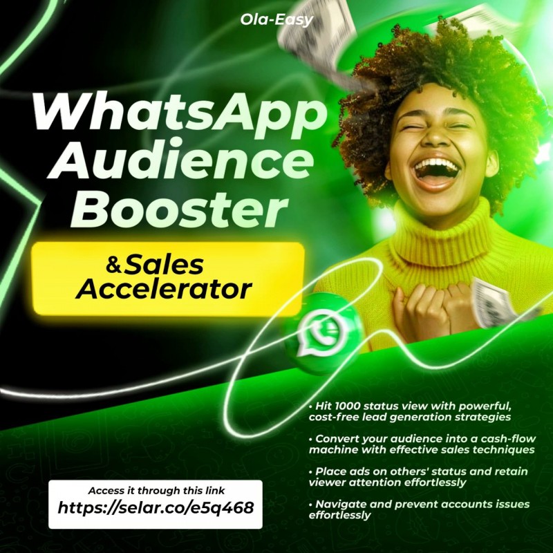 Buy WHATSAPP AUDIENCE BOOSTER AND SALE ACCELERATOR by Olaitan Abdulqudri on Selar