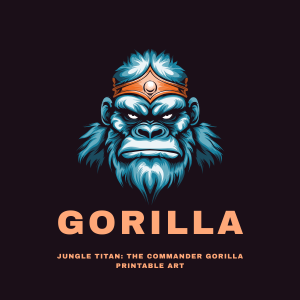 Buy Jungle Titan: The Commander Gorilla Printable Art by Olaniran ...