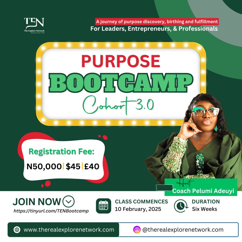 Buy The Explore Network - Purpose Bootcamp Cohort 3 by Oluwapelumi Adeuyi on Selar