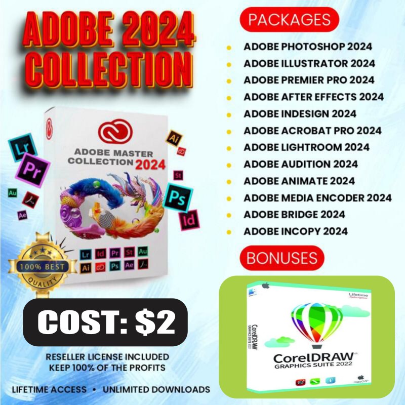Buy Adobe 2024 Collection by Digital Entrepreneurs on Selar