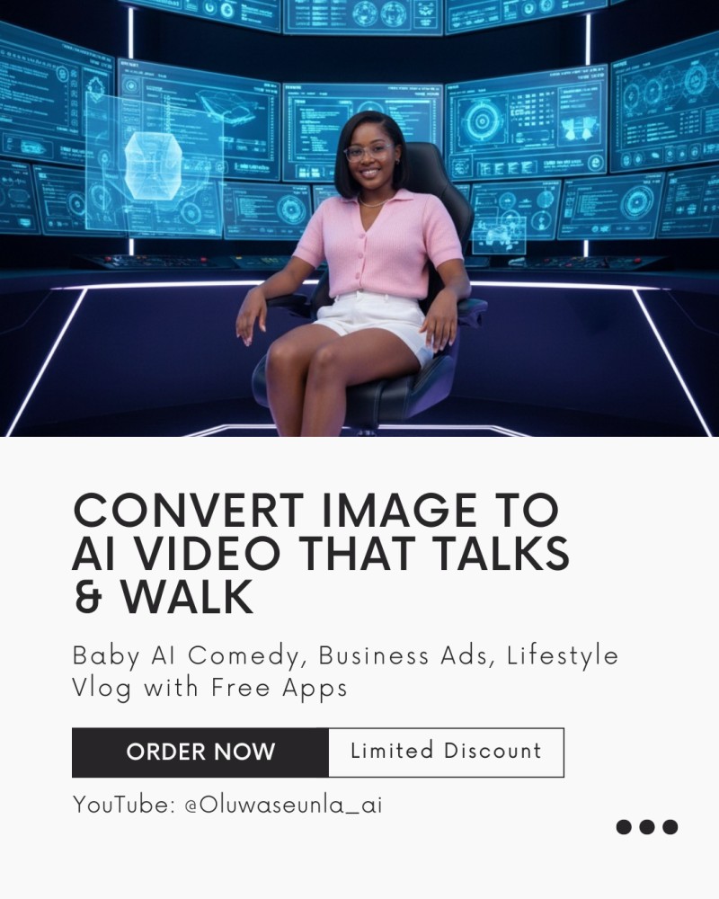 Buy Convert Image to AI Video That Talks & Walk by Oluwaseun Dada on Selar