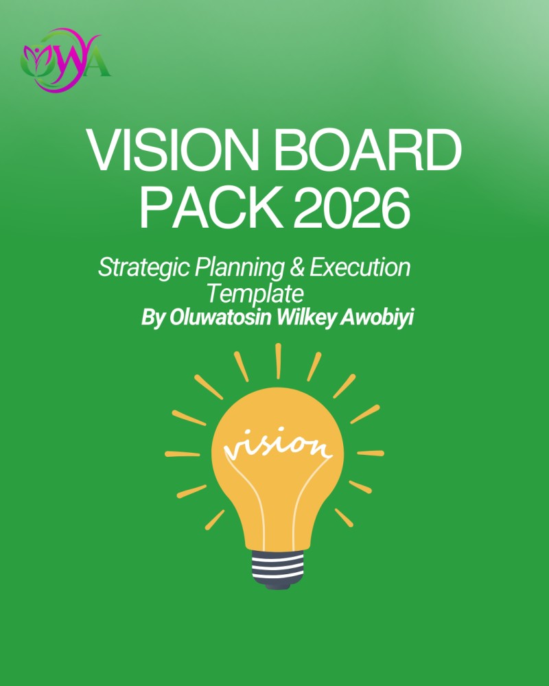 Buy VISION BOARD PACK 2026 by Oluwatosin Awobiyi on Selar