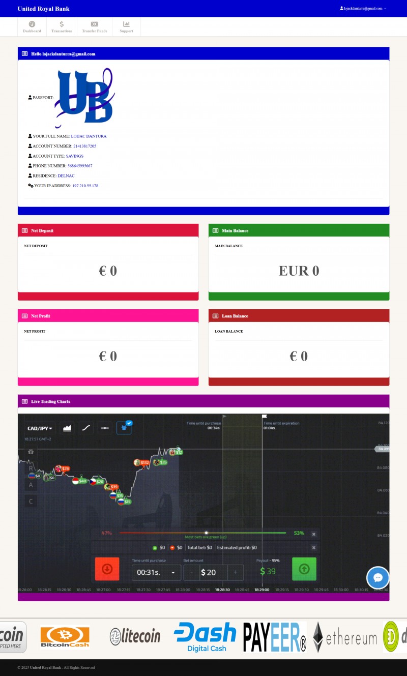 Buy Online Banking System PHP Script - US OLD CAB BANKO by Banking ...