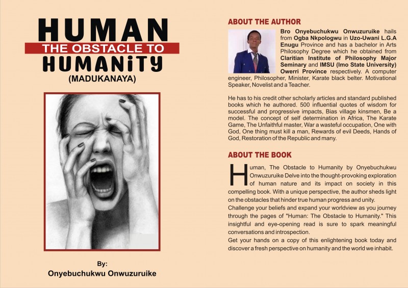 Buy Human the obstacle to Humanity (Book) by Onyi Don on Selar