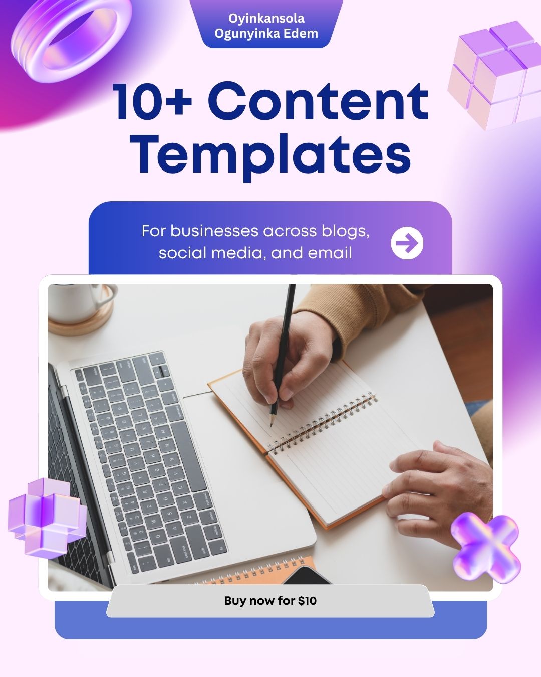 Buy Content Templates Bundle (for Businesses) by Oyinkansola Ogunyinka ...