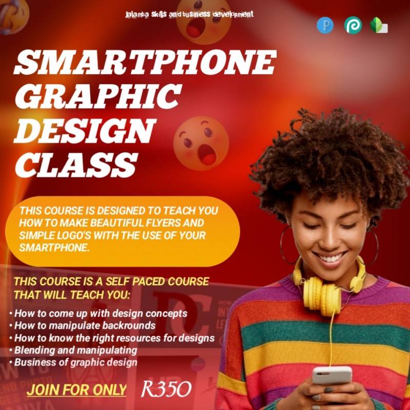 Buy Graphic Design Smartphone course by Patience Tyhalisi on Selar