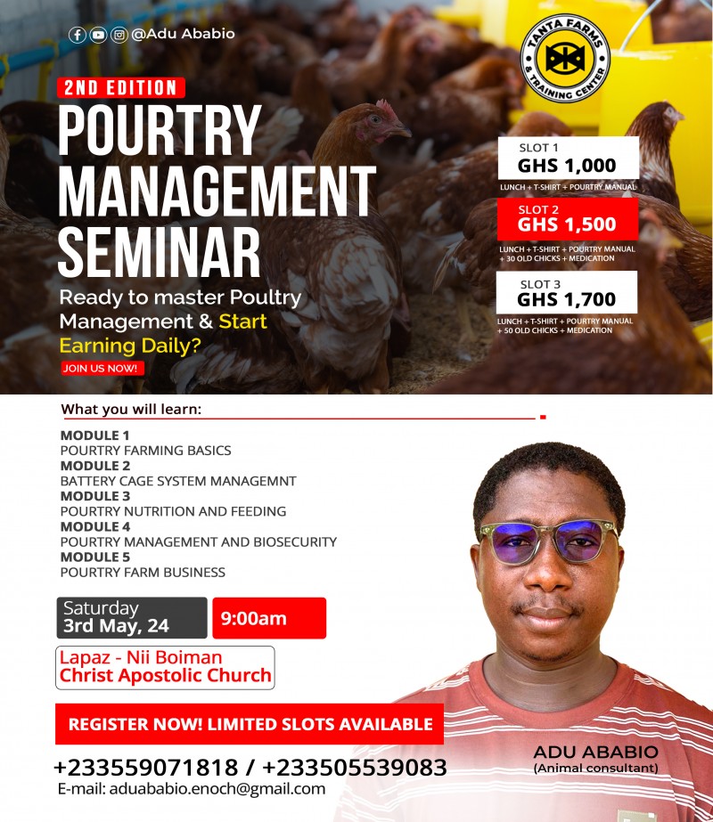 Preorder Poultry Management Seminar by philip opoku agyemang on Selar