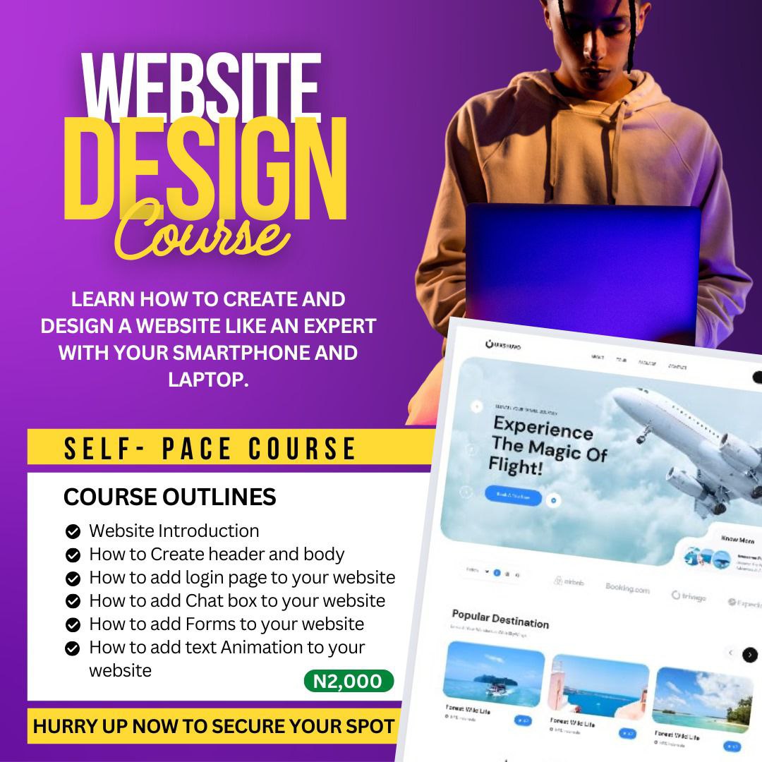Buy Website design course by Pius Mose on Selar
