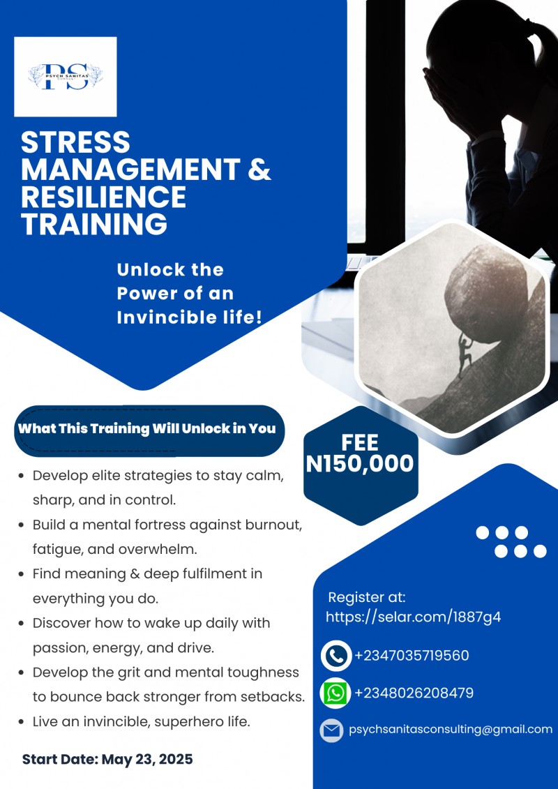 Buy STRESS MANAGEMENT & RESILIENCE TRAINING - Unlock the Power of an Invincible Life! by Psych ...