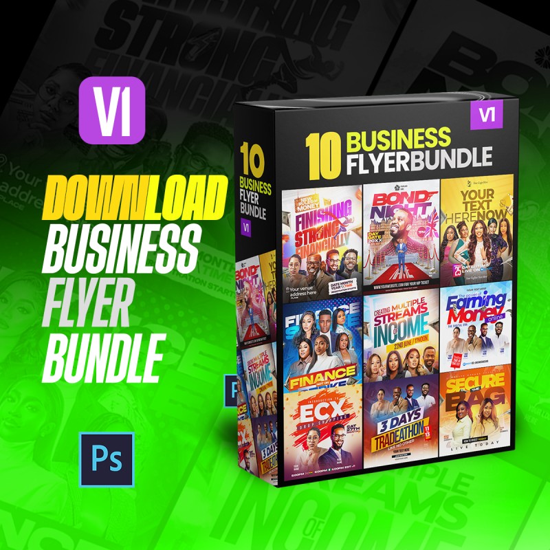 Buy 10 BUSINESS PSD FLYER BUNDLE V1 by PTG Design Tuts on Selar