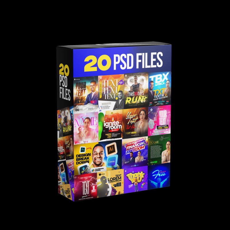 Buy 20 PSD FILES by PTG Design Tuts on Selar