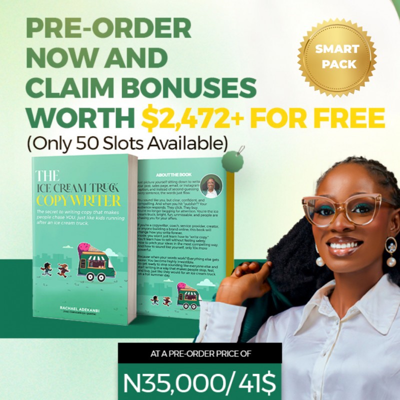 Buy The Ice Cream Truck Copywriter (SMART PACK) by Rachael Adekanbi on Selar