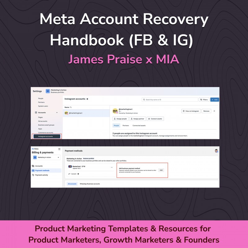 Buy Meta Account Recovery Handbook for FB & IG by James Praise on Selar