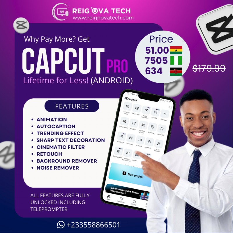 Buy CapCut Pro Lifetime Unlocked – Premium Deal (100% Working) Android ...