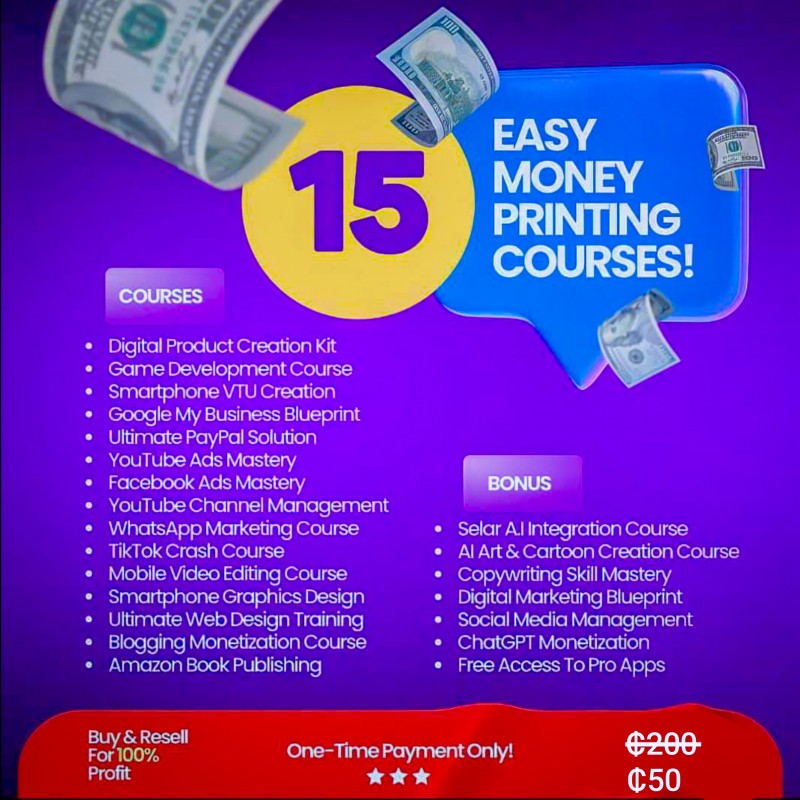 Buy 15k Digital Courses Pack by Rich Graphix Studio on Selar