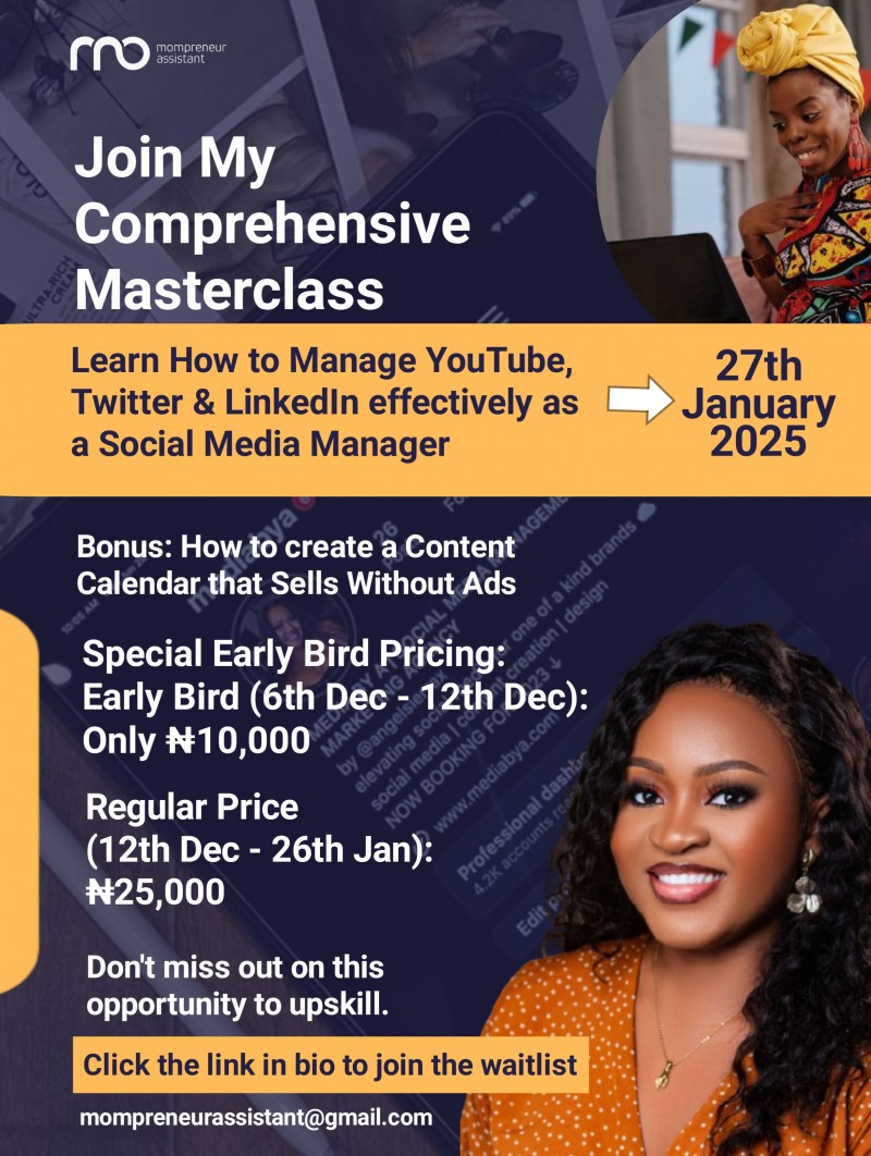 Buy Master Social Media Management for LinkedIn, Twitter and YouTube by Rita Chidinma Ginikanwa ...