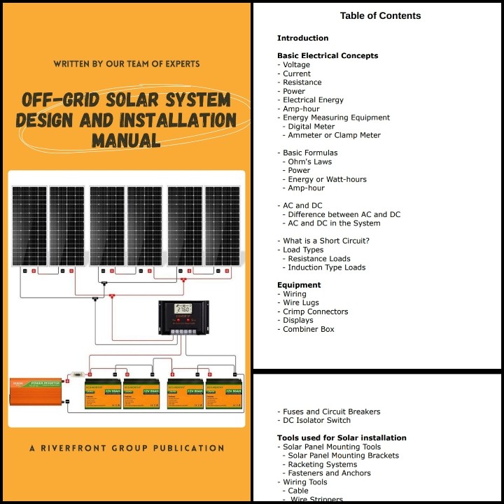 Buy Off-Grid Solar System Design and Installation manual (Ebook) by Riverfront Group on Selar