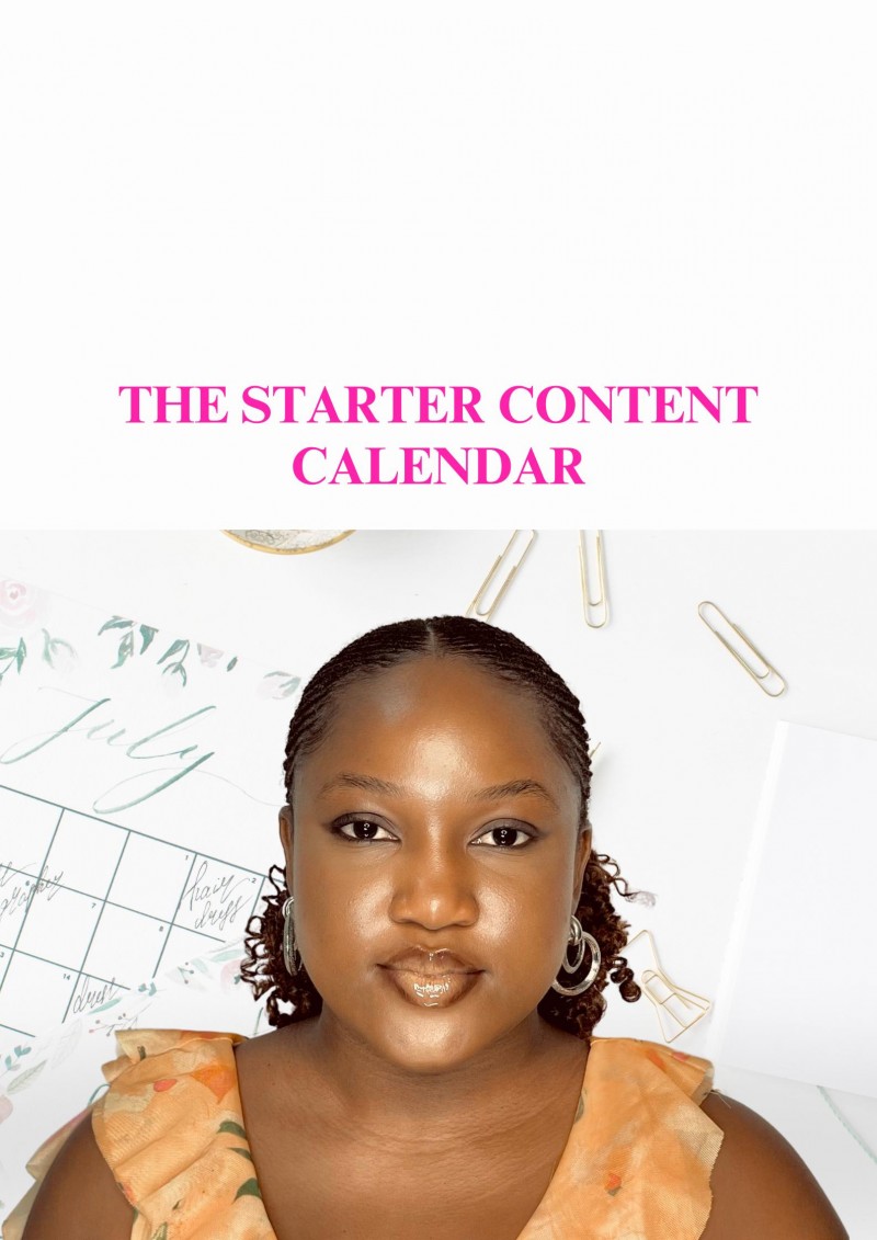 Buy THE STARTER CONTENT CALENDAR by Roselyn Mbang on Selar