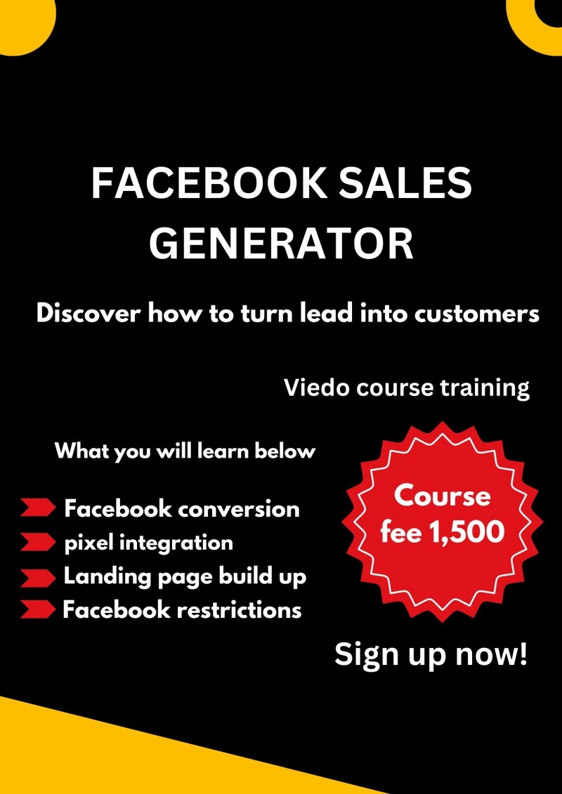 Get Facebook sales generator by Rufus Jeff on Selar