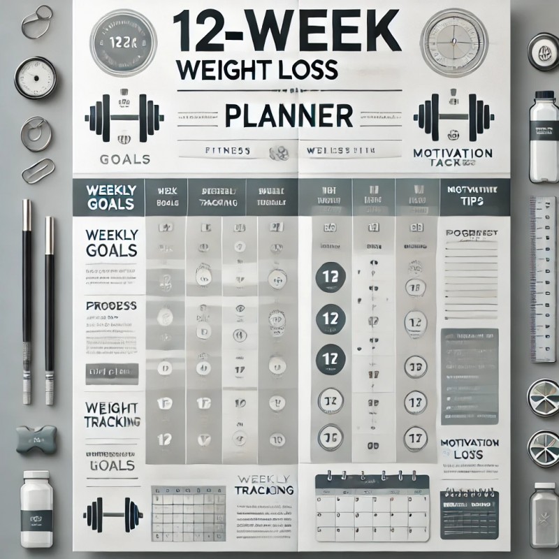 Buy 12 Weeks Weight Loss Planner by Sabina Megafu on Selar