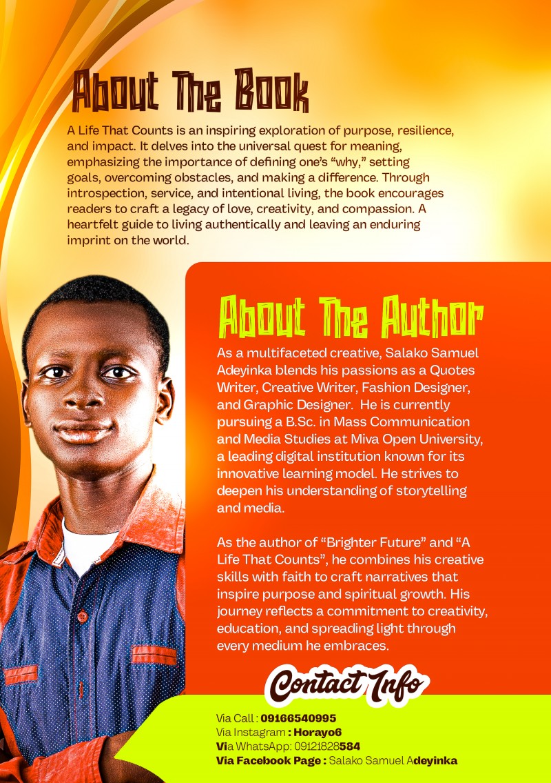 Get A Life That Counts by Salako Samuel Adeyinka on Selar