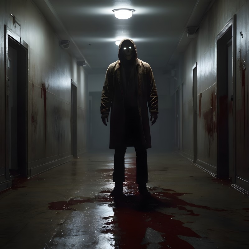 Buy Horror scene of an Abandoned Asylum Hallway_Hyper-realistic_4K by ...