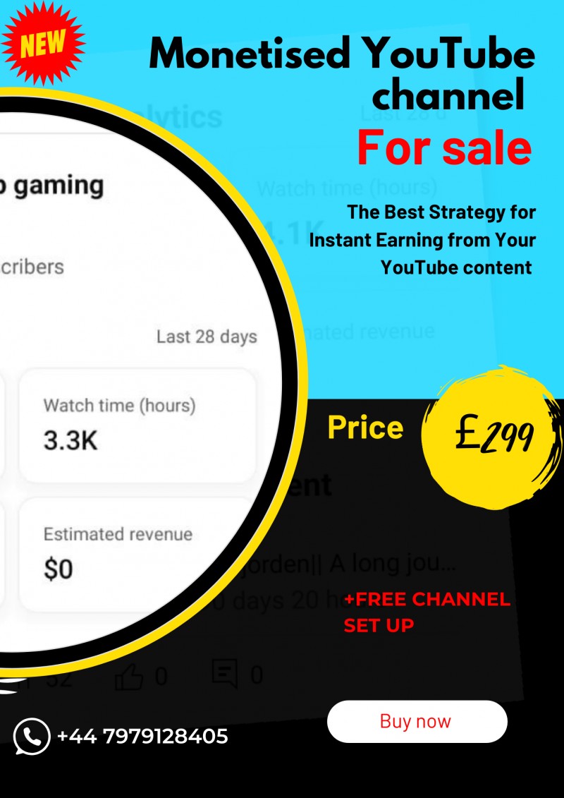 Buy Monetised YouTube channel by sarah zoe on Selar