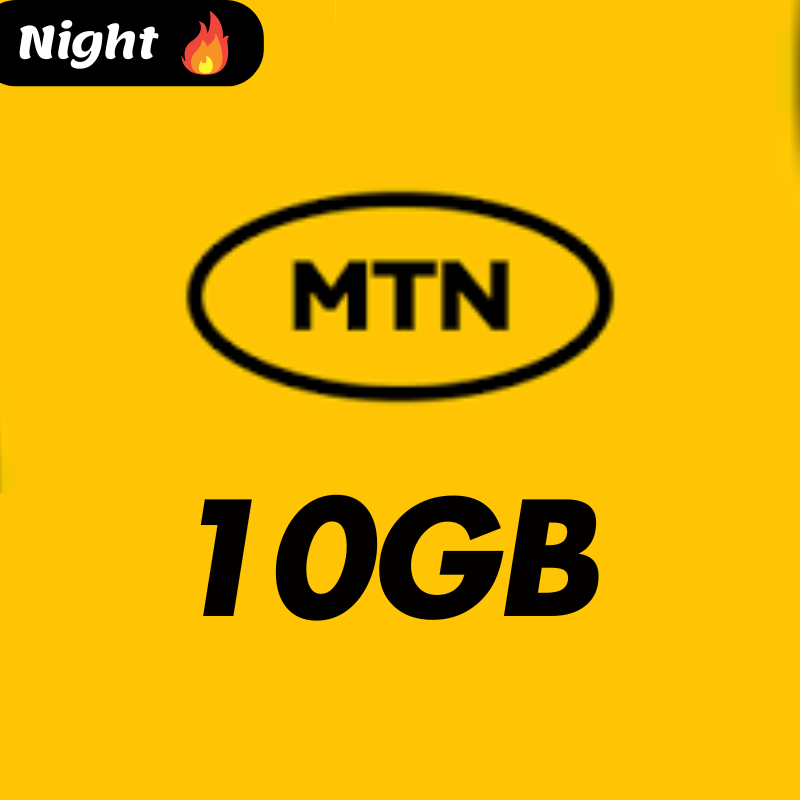 Buy MTN 10GB Night Data Plan by Selar Store on Selar