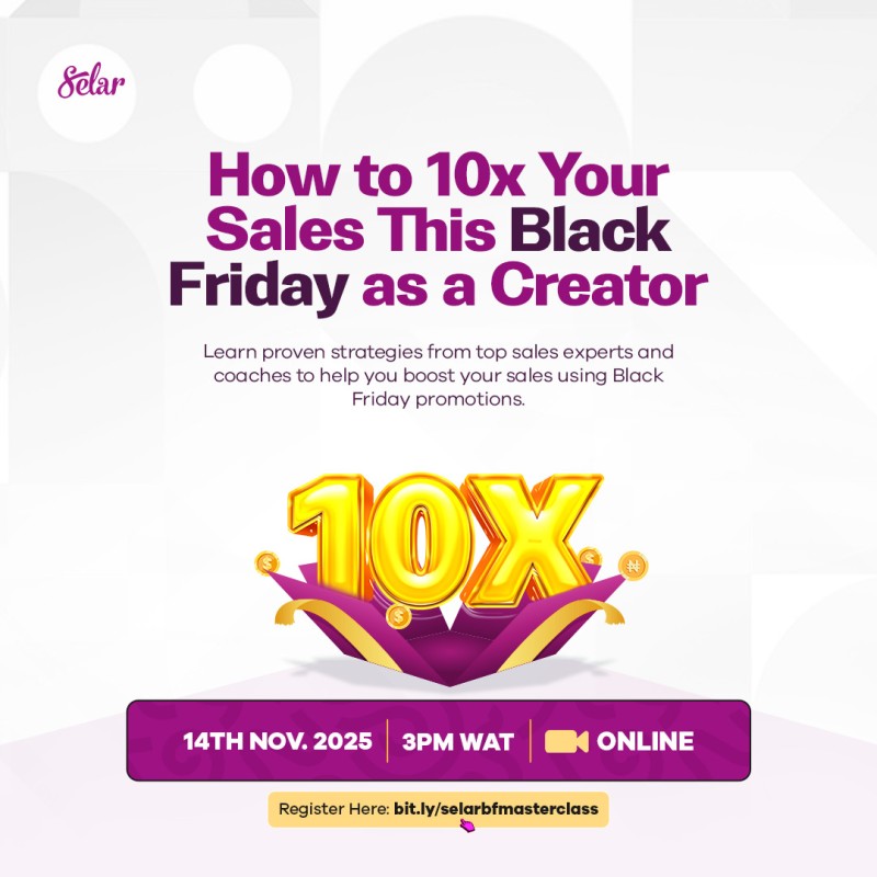 Get How to 10x Your Sales This Black Friday by Selar Events on Selar
