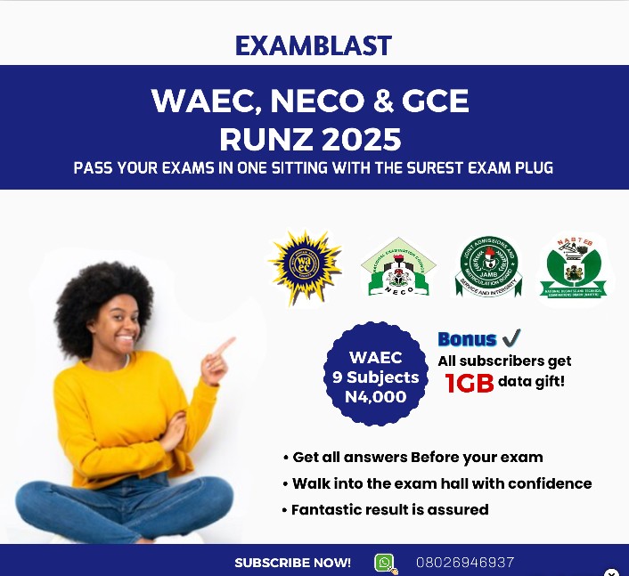 Buy WAEC 2025 VIP by EXAMBLAST on Selar
