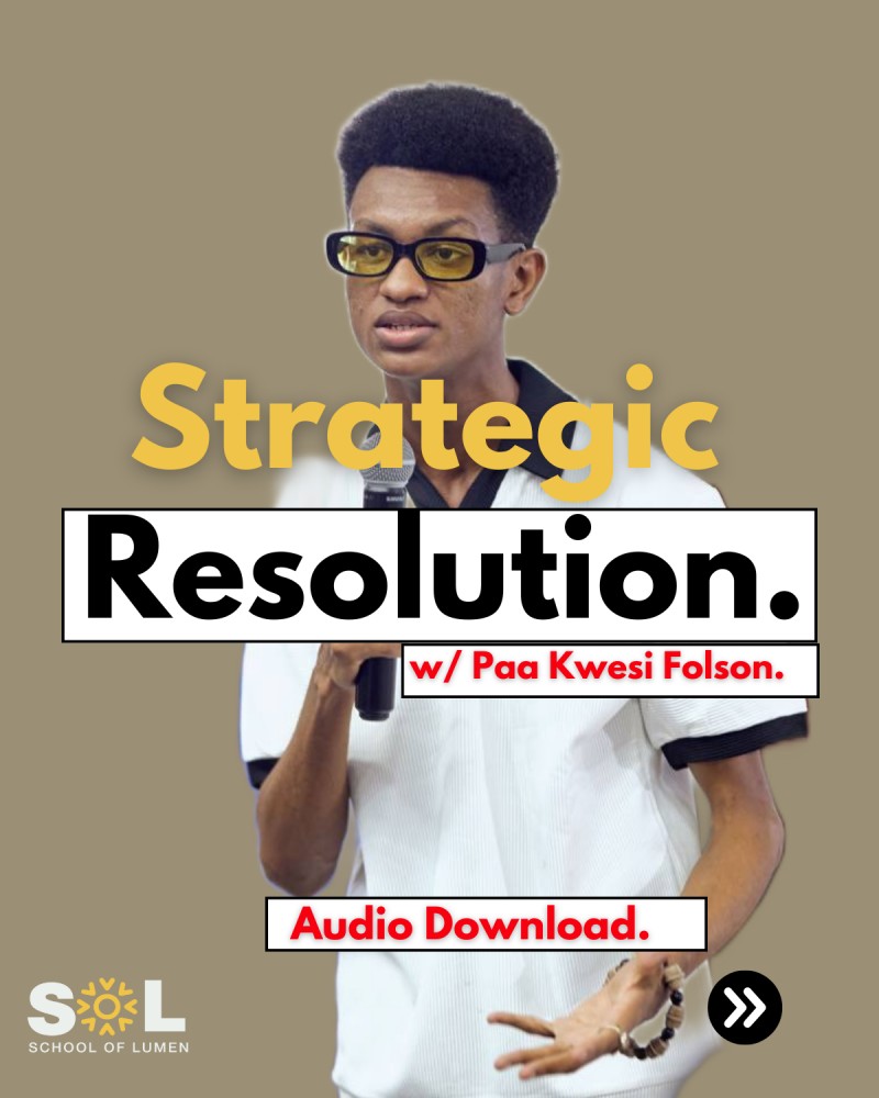 Get Strategic Resolution - Elite Wisdom Series. by Paa Kwesi Folson on ...