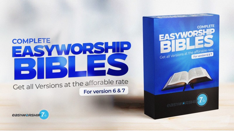Buy Complete Easyworship 6 and 7 Bibles by Side Africa on Selar