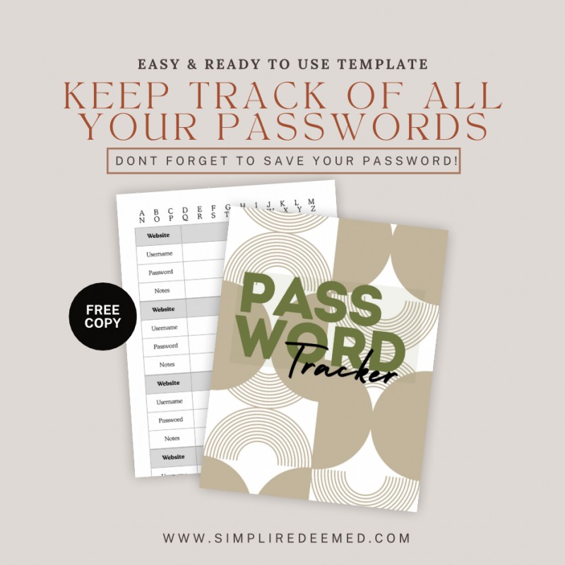 Get Password Tracker (Keep Track of All Your Passwords) by ...