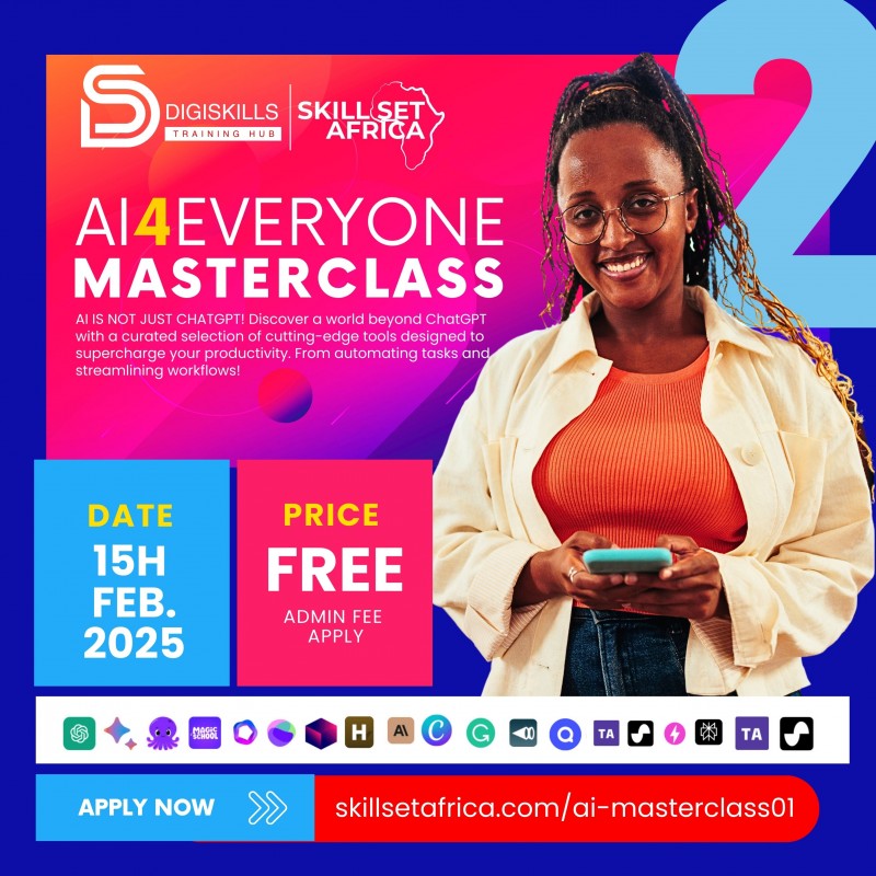 Buy AI FOR EVERYONE MASTERCLASS by Skillset Africa on Selar