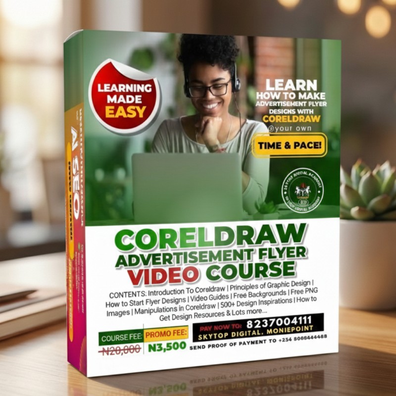 Buy CorelDRAW Advertisement Flyer Design Video Course by SkyTop Digital ...