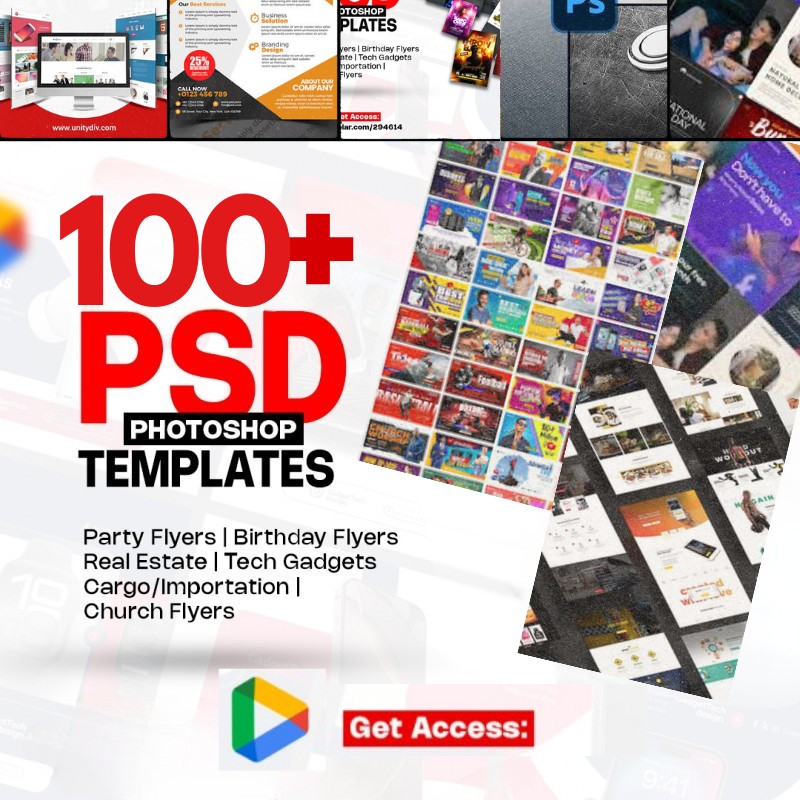 Buy 100+ PHOTOSHOP FLYER TEMPLATES by Skytop Digital Academy 4 on Selar