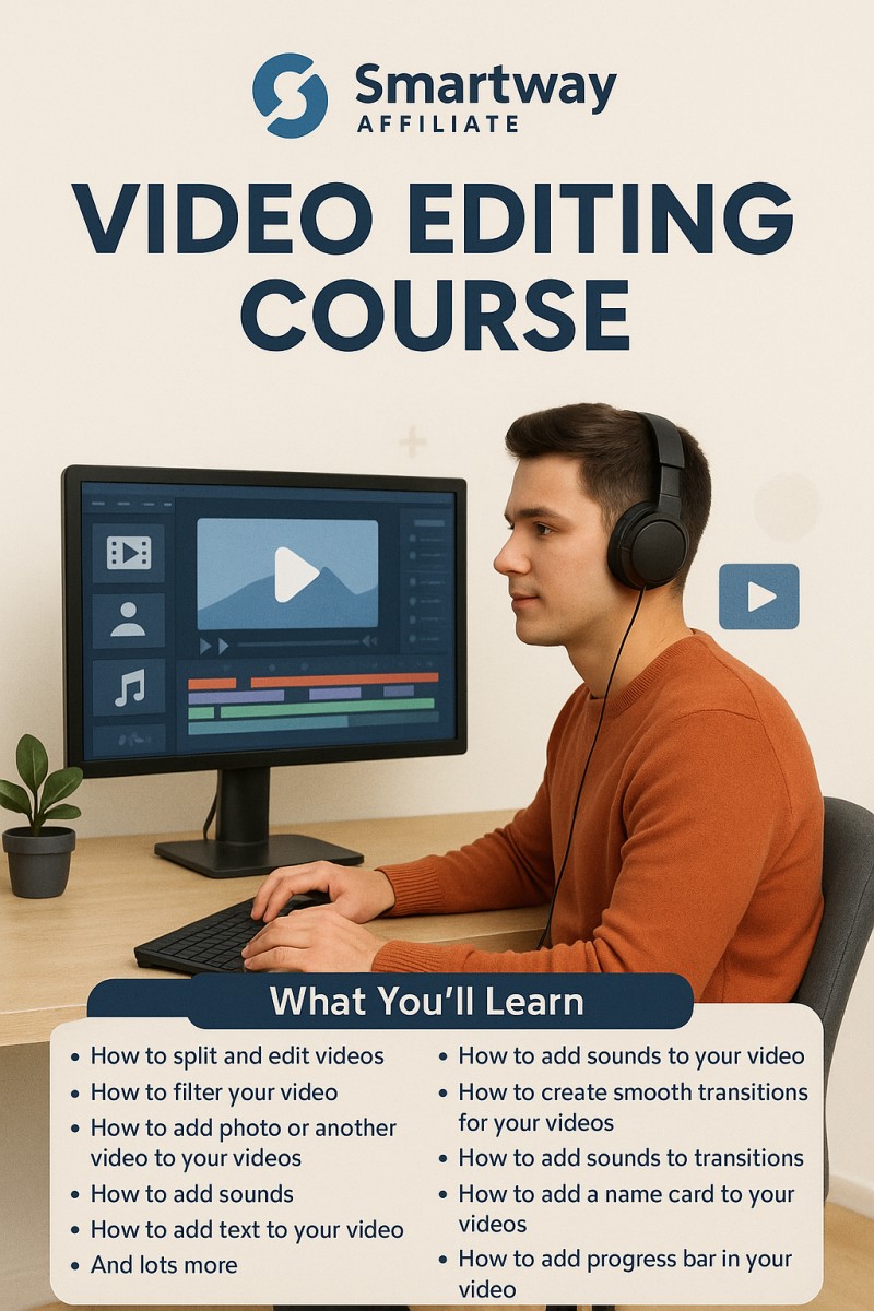 Buy VIDEO EDITING COURSE by SMARTWAY AFFILIATE on Selar