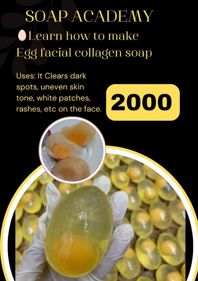 Buy Egg facial collagen soap by Soap Academy on Selar