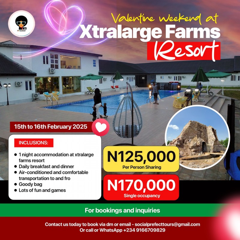 Get Xtralarge Farms Resort by Social Prefect Tours on Selar