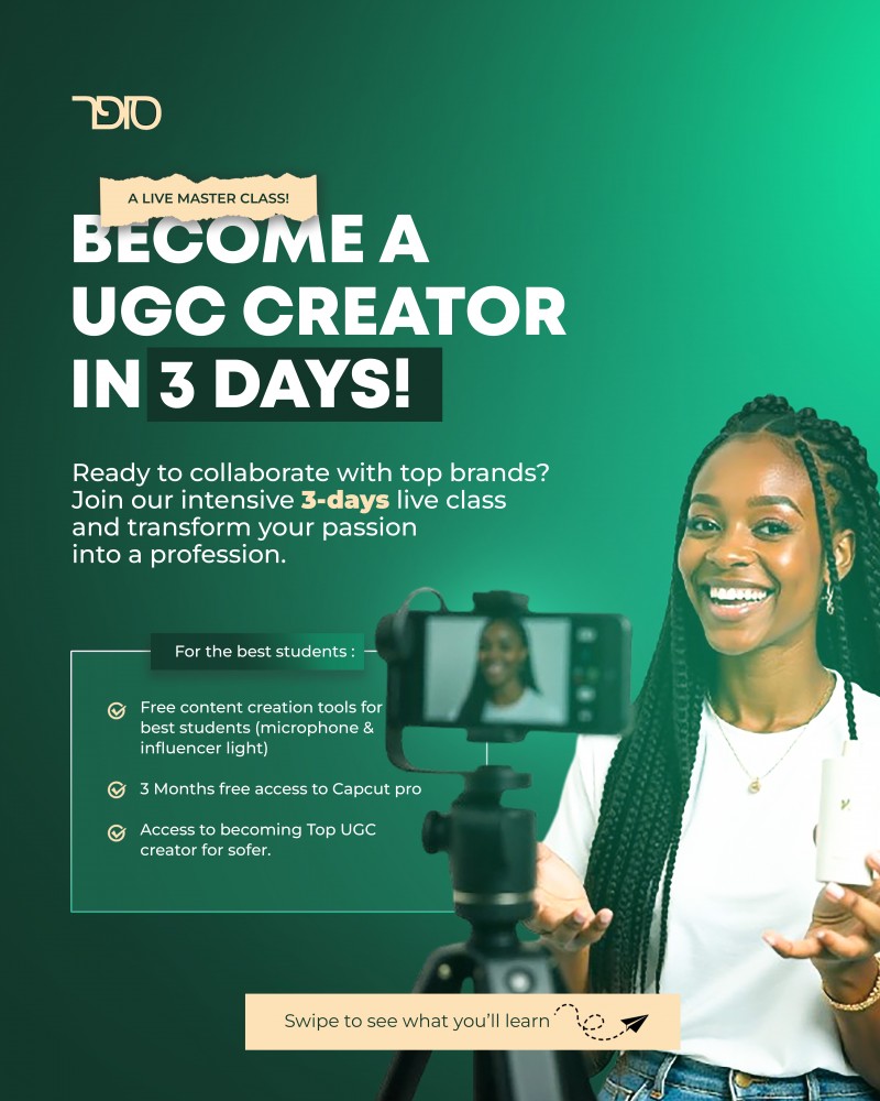 Buy Become A UGC Creator In 3 Days by Soferhq Marketing brand on Selar