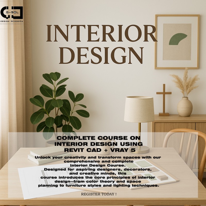 Buy COMPLETE INTERIOR DESIGN COURSE USING REVIT CAD + VRAY 5. by GSOL ...